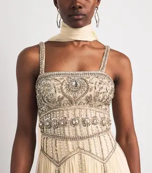 Zuhair Murad Embellished Scarf Gown