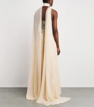 Zuhair Murad Embellished Scarf Gown