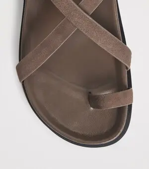 A.emery Jalen Slim Leather Sandals - Beige