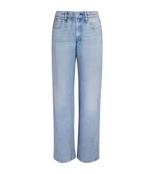 Rag & Bone Trompe-l'oeil Wide-leg Jeans - Blue