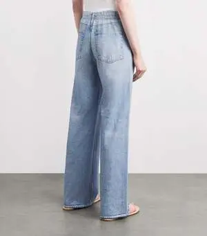 Rag & Bone Trompe-l'oeil Wide-leg Jeans
