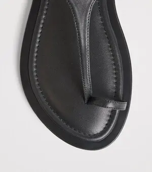 A.emery Leather Alta Sandals - Black