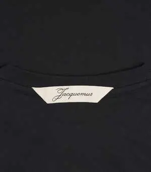 Jacquemus Cotton Rond Carré T-shirt - Black
