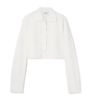 Khaite Cropped Cotton Shirt