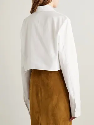 Khaite Cropped Cotton Shirt