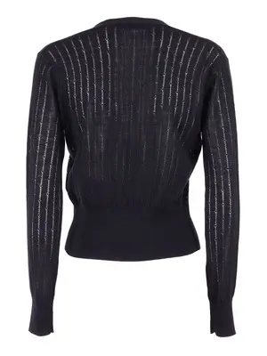 Max Mara Sequin Embellished V-neck Cardigan