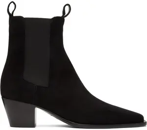 TOTEME The City Ankle Boots - Black