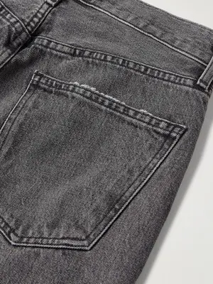 AGOLDE High Waist Straight Leg Jeans - Black