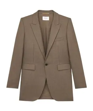 Saint Laurent Wool Single-breasted Suit Jacket - No