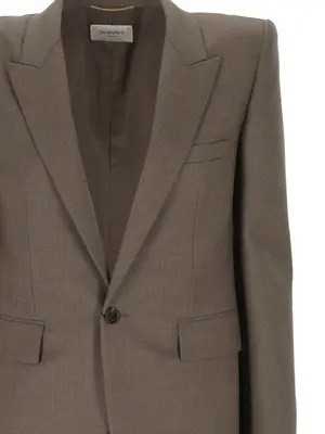 Saint Laurent Wool Single-breasted Suit Jacket - No