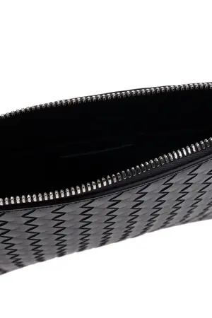Bottega Veneta Woven Leather Zippered Clutch