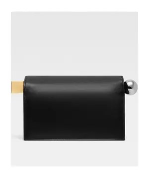 Jacquemus La Pochette Rond Carré Logo Plaque Clutch Bag - Black