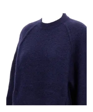 MAISON JEJIA Crew Neck Sweater With Raglan Sleeves And Kangaroo Pocket