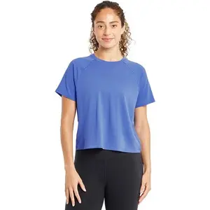 OISELLE Flyout Boxy Short-sleeve Shirt - Blue Rapids