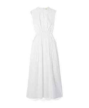Khaite The Wes Midi Dress - White