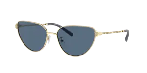 Tory Burch Gold Tone Cat Eye Sunglasses