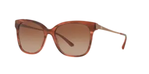 Giorgio Armani Striped Brown Sunglasses - Brown Gradient