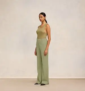 Ami High-waisted Pressed-crease Trousers