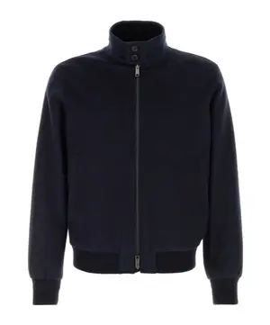 Zegna Zipped High Neck Bomber Jacket