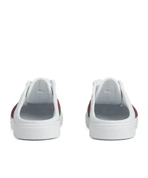 Gucci Ace Lace-up Mules - White