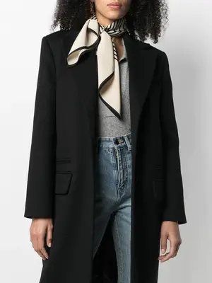 TOTEME Stripe Printed Square-shaped Scarf