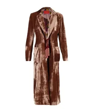 La DoubleJ Velvet Coat With Tassel Detail