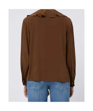 Max Mara Ruffled Silk Blouse