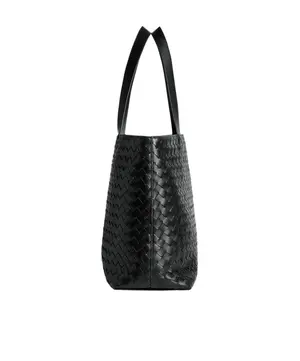 Bottega Veneta Large Intrecciato Zipped Tote - Black