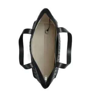 Bottega Veneta Large Intrecciato Zipped Tote - Black