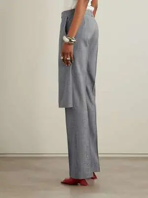 Coperni Layered Plaid Straight Leg Pants