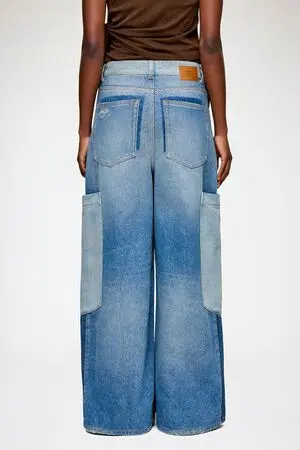 GANNI Patchwork Cargo Jeans