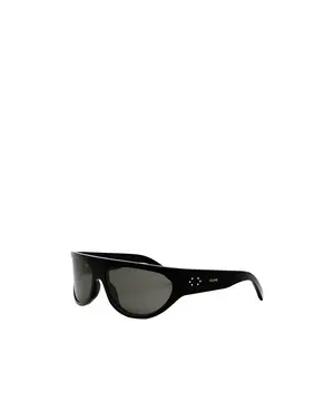 Celine Alan 1 Wraparound-frame Sunglasses - Black