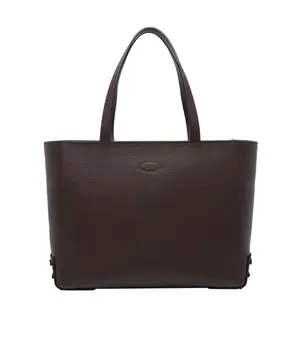 TOD'S Logo-embossed Tote Bag - Brown