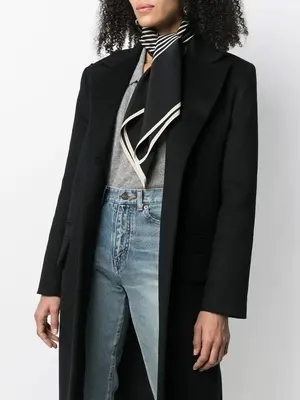 TOTEME Stripe Printed Square-shaped Scarf