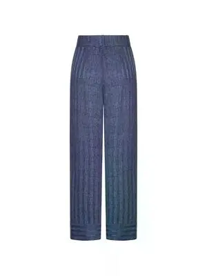 Giorgio Armani Silk Trousers With Button Cuffs