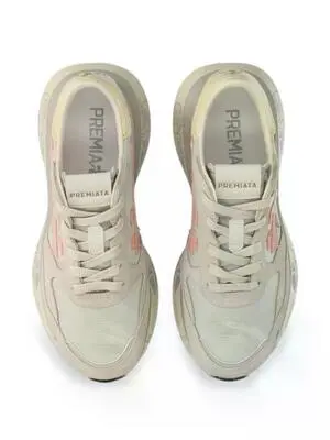 Premiata Lauryn Logo-patch Sneakers - Grey