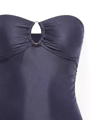 Seafolly Ring-front Bandeau Swimsuit - Blue