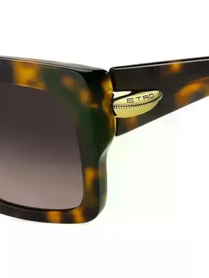 Etro Tortoiseshell-effect Square-frame Sunglasses