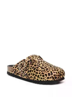 DR. SCHOLL'S SHOES Fae Leopard-print Mules