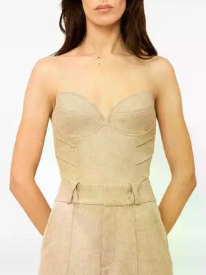 CONTESSA MILLS Aconitum Strapless Wool Corset