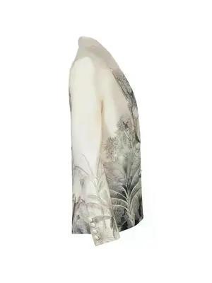 Johanna Ortiz Rock The Plan" Tropical Print Linen Jacket