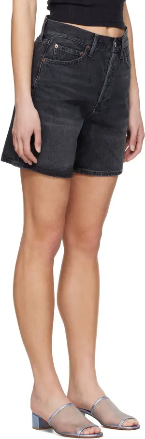 AGOLDE Denim Shorts With Belt Loops