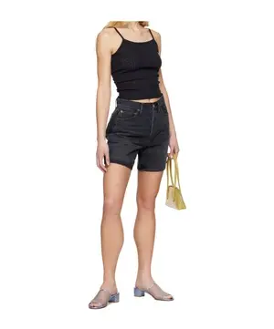 AGOLDE Denim Shorts With Belt Loops
