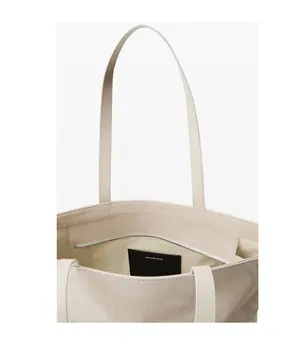 Alexander Wang Medium Logo-embossed Tote Bag - Vanilla