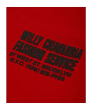 WILLY CHAVARRIA Fashion Service Logo T-shirt - Red