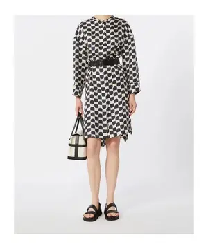 Max Mara Long Sleeve Printed Shirt Dress