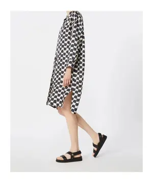 Max Mara Long Sleeve Printed Shirt Dress