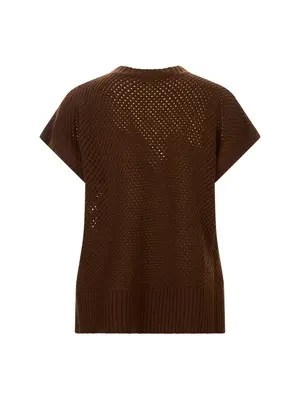 Max Mara Open-knit Top
