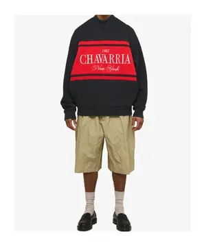 WILLY CHAVARRIA Logo Panel Sweatshirt - Black