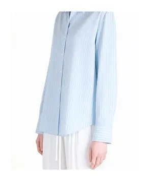 Auralee Striped Wool Shirt